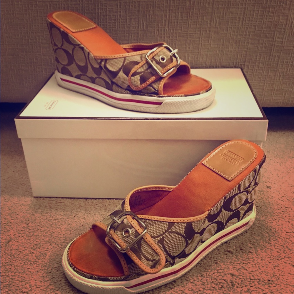 Coach Wedge Sandals - Gem